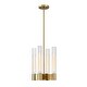 Modern chandelier light Brushed Brass Gold light fixtures Metal pendant ...