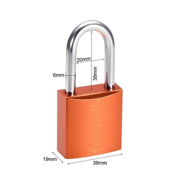 1-1/2 Inch Shackle Key Alike Safety Padlock Orange - Bed Bath & Beyond ...