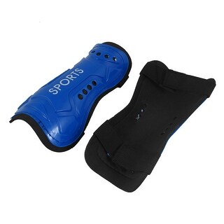Blue Plastic Shell Black Foam Calf Shin Guard Support 2 PCS - Bed Bath ...