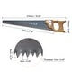 15" Professional Hand Panel Saw with Straight Blade D-shaped Wood ...