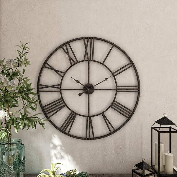 Solange Round Metal Wall Clock - Bed Bath & Beyond - 16303950