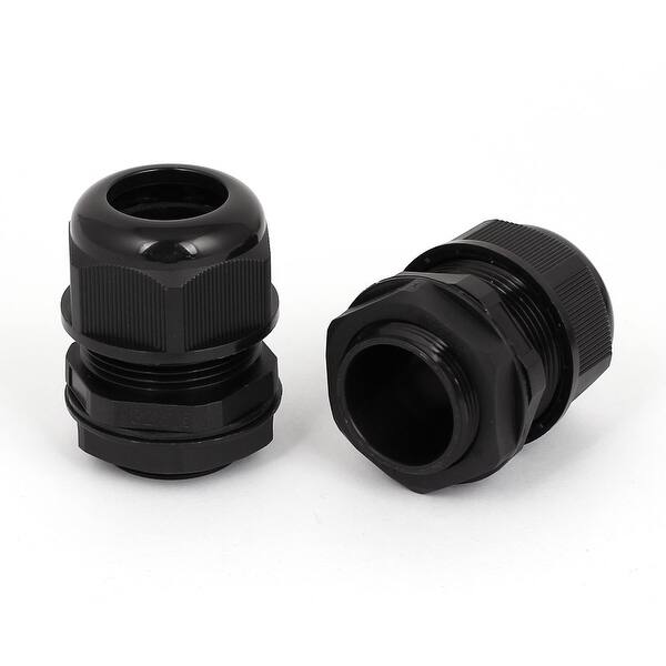 2pcs Black M32x1.5 Cable Fixing Connect Glands Fastener Adapter for 17 ...