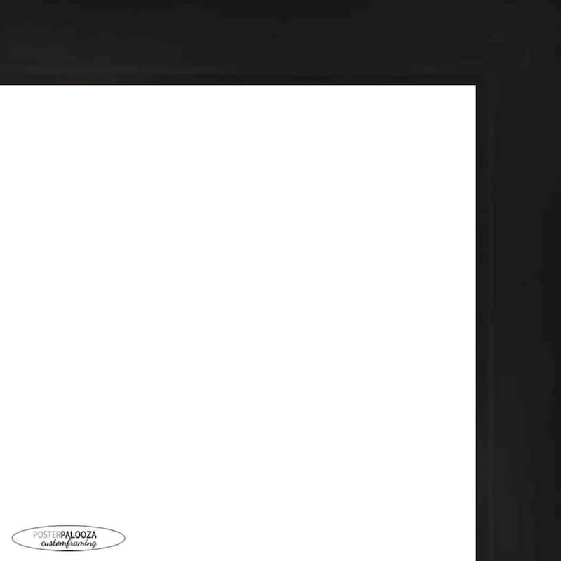 4x3 Traditional Black Complete Wood Picture Frame with UV Acrylic, Foam ...