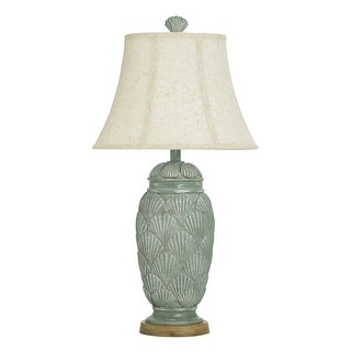 StyleCraft Helen - Traditional Table Lamp - Katla Blue - Light Oatmeal ...