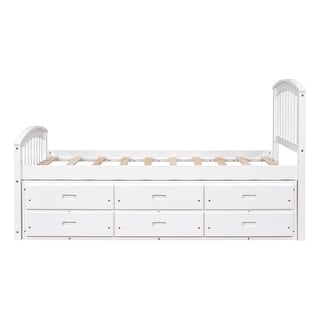 Twin Size Platform Bed with 6 Drawers and Headboard - Bed Bath & Beyond ...