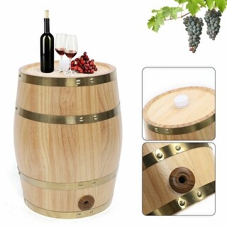 10L Wooden Barrel Cask - 33cm - Bed Bath & Beyond - 41997473