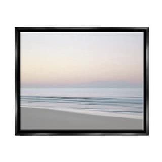 Stupell Beach Shore Sunrise Framed Floater Canvas Wall Art Design by ...