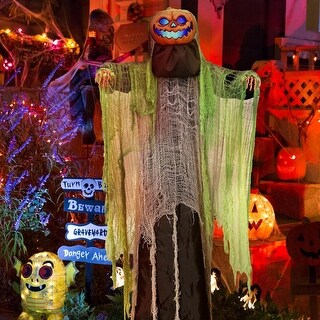 6 Ft. Life Size Animatronics Prop with Creepy Sound,Sound & Touch ...