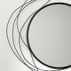 HOMCOM Decorative Wall Mirror, 25.6" Circle Mirror Decor, Modern Metal ...
