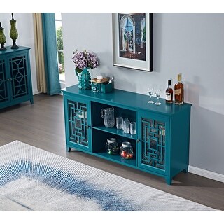 60" Sideboard Buffet Table with 2 Doors, Storage Cabinet with ...