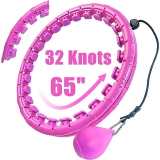 32 Sections Weighted Exercise Circle, Smart Waist Exercise Circle for ...