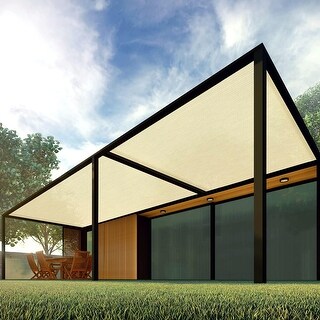 8' x 25' UV Block Shade Cloth for Outdoor Use, Beige - Bed Bath ...