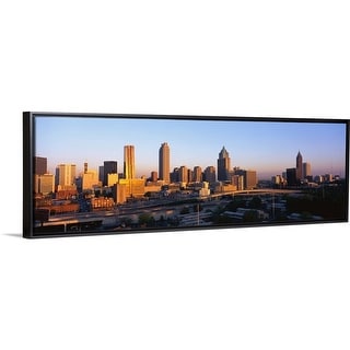 "Atlanta GA" Black Float Frame Canvas Art - Bed Bath & Beyond - 25509699