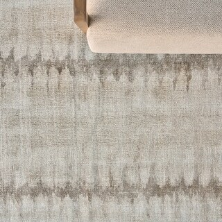 EXQUISITE RUGS Chroma Hand-loomed Wool/Bamboo Silk Beige/Brown Area Rug ...