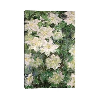 iCanvas "White Clematis, 1887 " by Claude Monet Canvas Print - Bed Bath ...