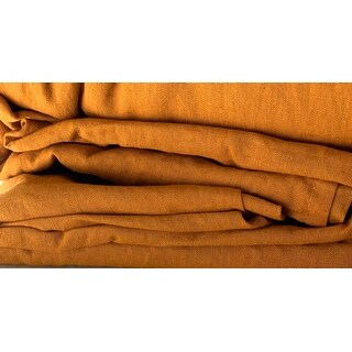 Laurel & Mayfair Linen Cotton Sheet Set, Camel - Overstock - 34678824