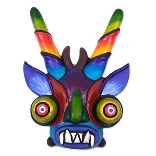Novica Handmade Striking Devil Ceramic Mask - Bed Bath & Beyond - 37867617