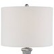 Modern Coastal Table Lamp Round Riser 27 1/4" Tall Gray Ceramic - 14" x ...