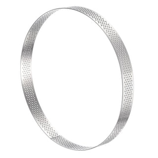 Stainless Steel Circular Cake Rings 7.1" Perforated Cake Mousse Ring ...