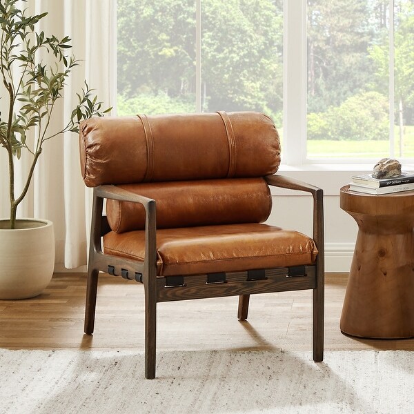 Leather wood chair store