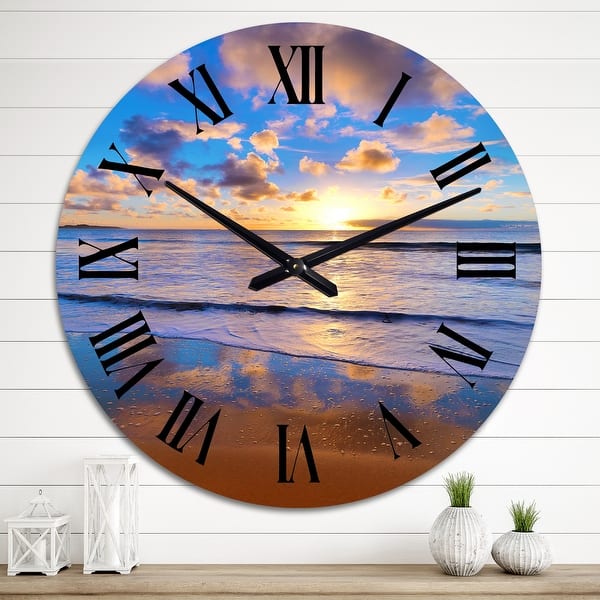 sun design wall clock