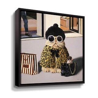 Retail Therapy Gallery Wrapped Floater-framed Canvas - Bed Bath ...