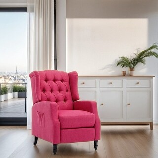 Modern Comfortable Recliner Chair, Upholstered Leisure Chair with ...