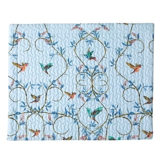 Light Blue Hummingbird Blue Scroll Sham - Bed Bath & Beyond - 36728804