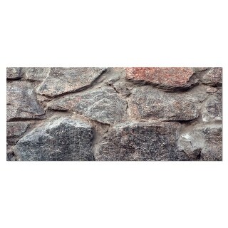 Designart 'Natural Granite Stone Texture' Landscape Photo Metal Wall ...