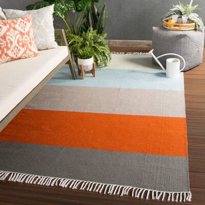 Swane Indoor and Outdoor Striped Area Rug - Overstock - 18177477