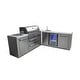 Mont Alpi Stainless Steel L-shaped 94"W x 88"D Outdoor Kitchen Island ...
