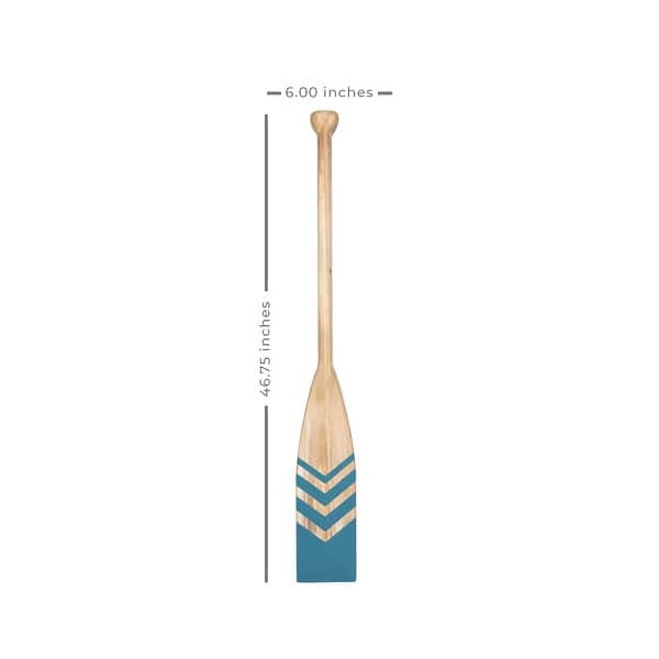 Distressed Coastal Wood Chevron Oar Wall Decor - Bed Bath & Beyond ...