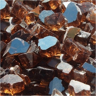 Copper Reflective Fire Pit Glass - Bed Bath & Beyond - 38917299