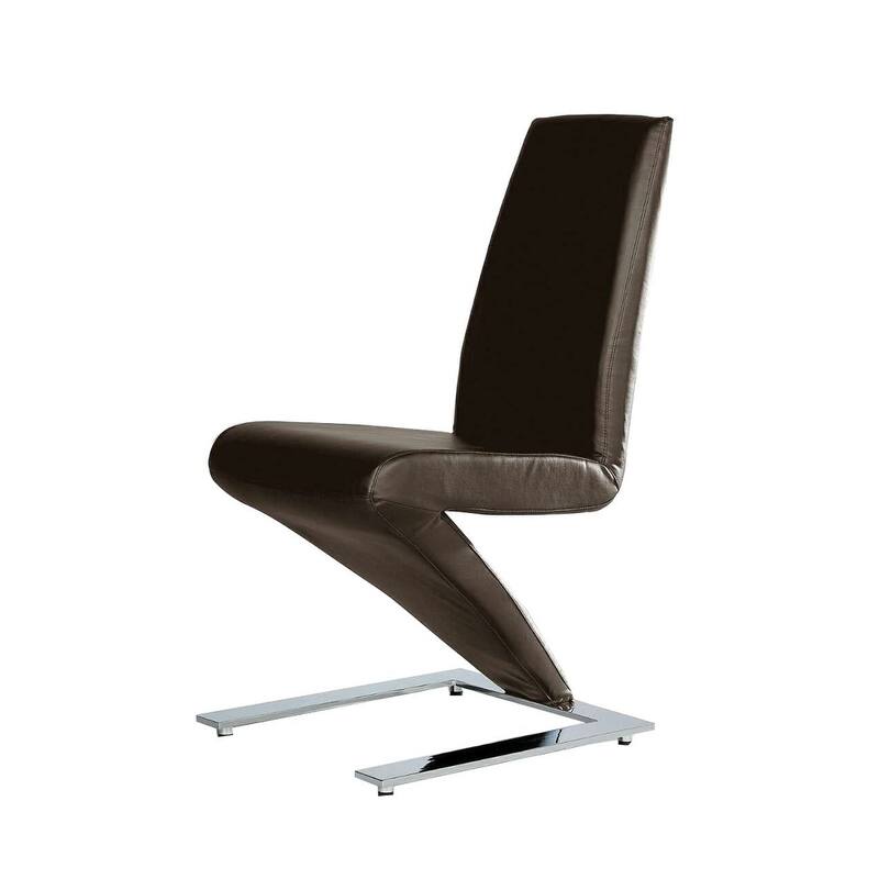 Neos Collection Upholstered PU Leather Dining Chairs with a U-Shaped ...