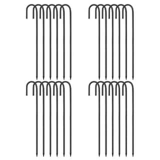 Rebars Stakes, J Hook Ground Stakes, Galvanized Steel Tent Stake Garden ...