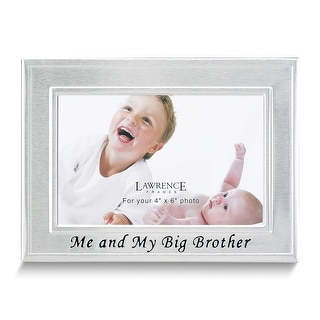 Curata Silver-Tone Me and My Big Brother 6x4 Photo Frame - Bed Bath ...