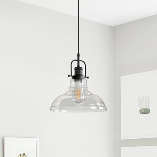 Black Industrial Pendant Light, Farmhouse 1-Light kitchen light fixture ...