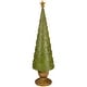 23" Green Christmas Tree Cone on Pedestal with Star Topper Tabletop ...