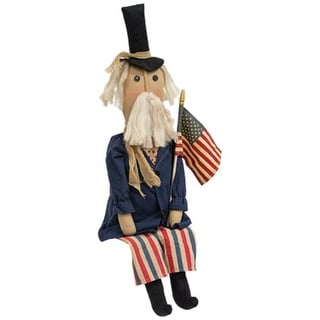 Uncle Sam w/American Flag Doll - 25.25” high by 6.5” wide by 4.25” deep ...