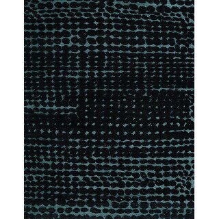 Ahgly Company Machine Washable Abstract Deep Teal Green Area Rugs - Bed ...