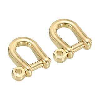 D-Ring Shackle, 2pcs Solid Brass Screw Small Bow Shackles - Bed Bath ...