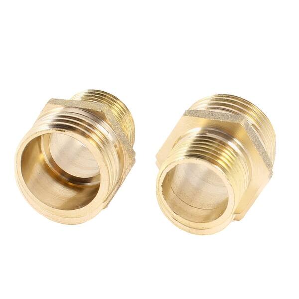 3/8"PT x 1/2"PT Male Thread Straight Hex Nipple Pipe Quick Couplings ...