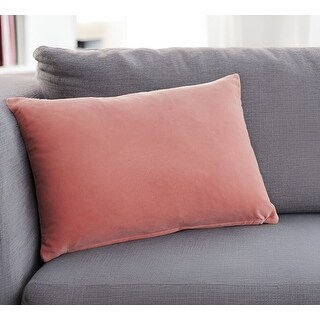 14" X 20" Blush Velvet Throw Pillow - Bed Bath & Beyond - 41429735