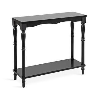 Kate and Laurel Patresa Carved Wood Console Table - 36x14x30 - Bed Bath ...