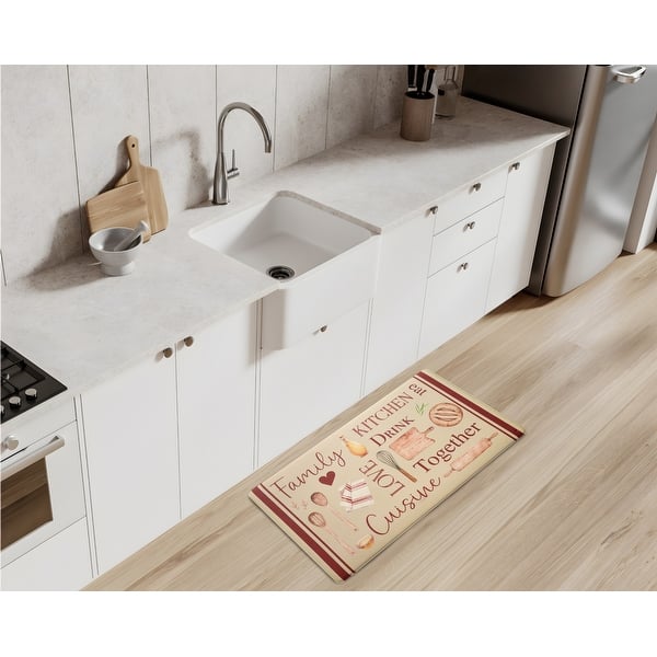 Family Cucina Anti Fatigue Kitchen Rug Mat - 18