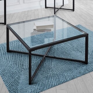 Steve Silver Clark Tempered Glass Coffee Table - Bed Bath & Beyond ...