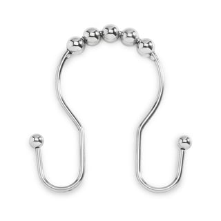 Whitmor Rust Proof Stainless Steel Double Side Shower Hooks, Set of 12 ...