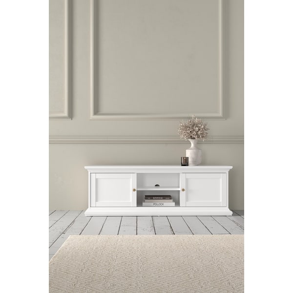 Porch & Den Virginia 2-sliding door TV Stand - Bed Bath & Beyond - 37207730