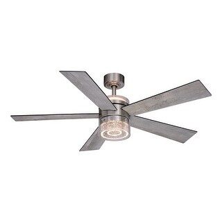 Vaxcel Lighting F0101 Ashford 52" 5 Blade LED Indoor Ceiling Fan with ...