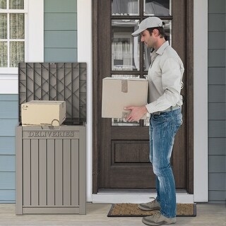 Outdoor Living Lockable Package Delivery and Storage Box - On Sale ...
